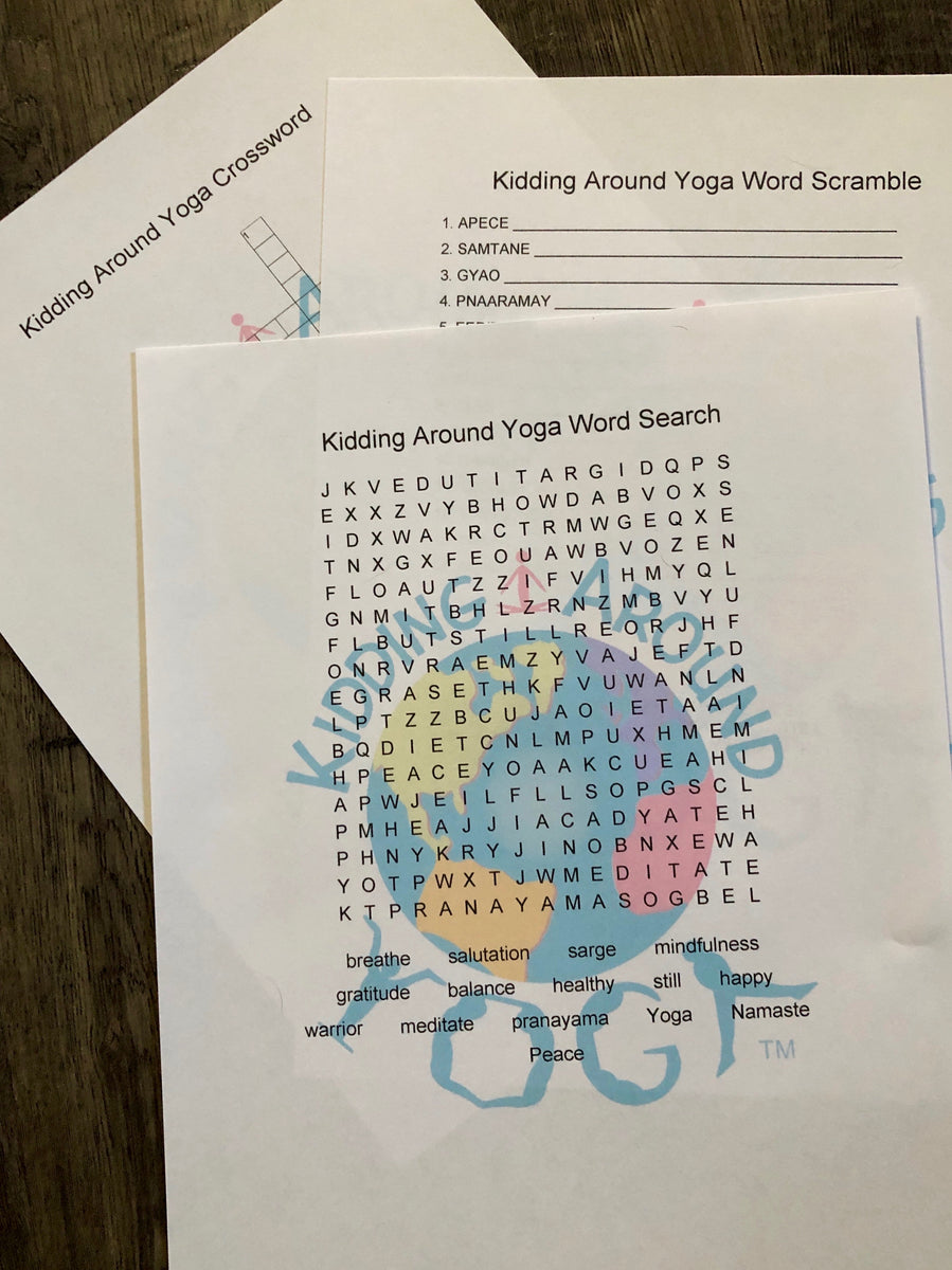 Yoga Word Game Bundle | Fun Kids Yoga Games | Printable – Kidding ...