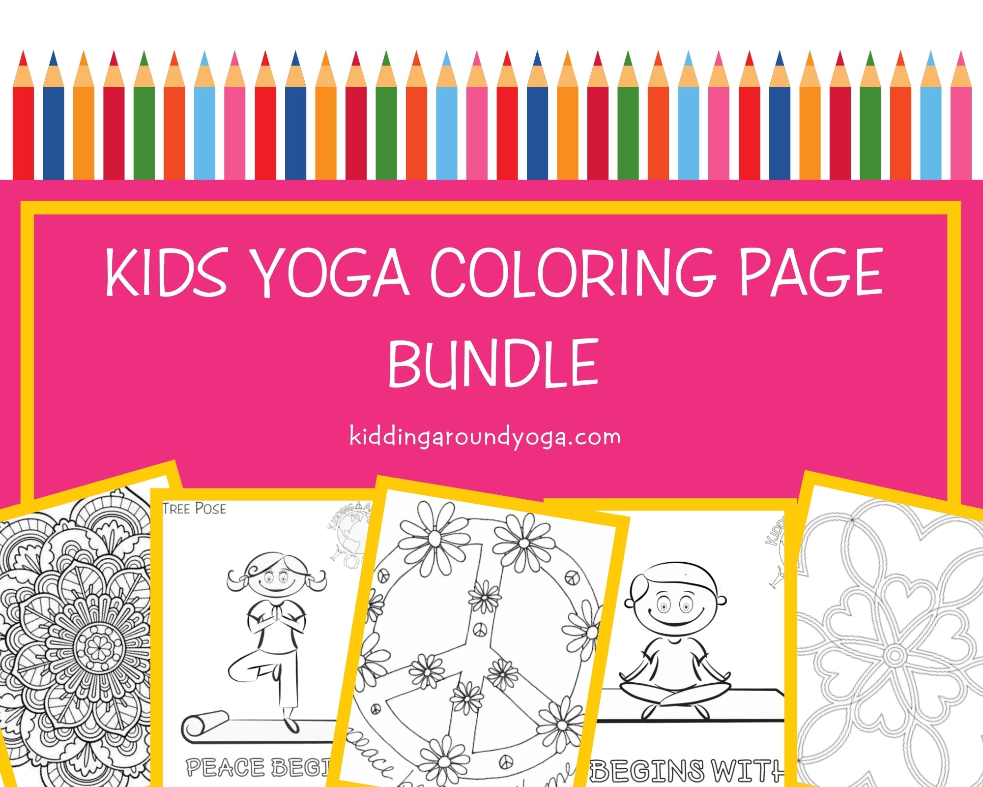 free printable yoga coloring pages